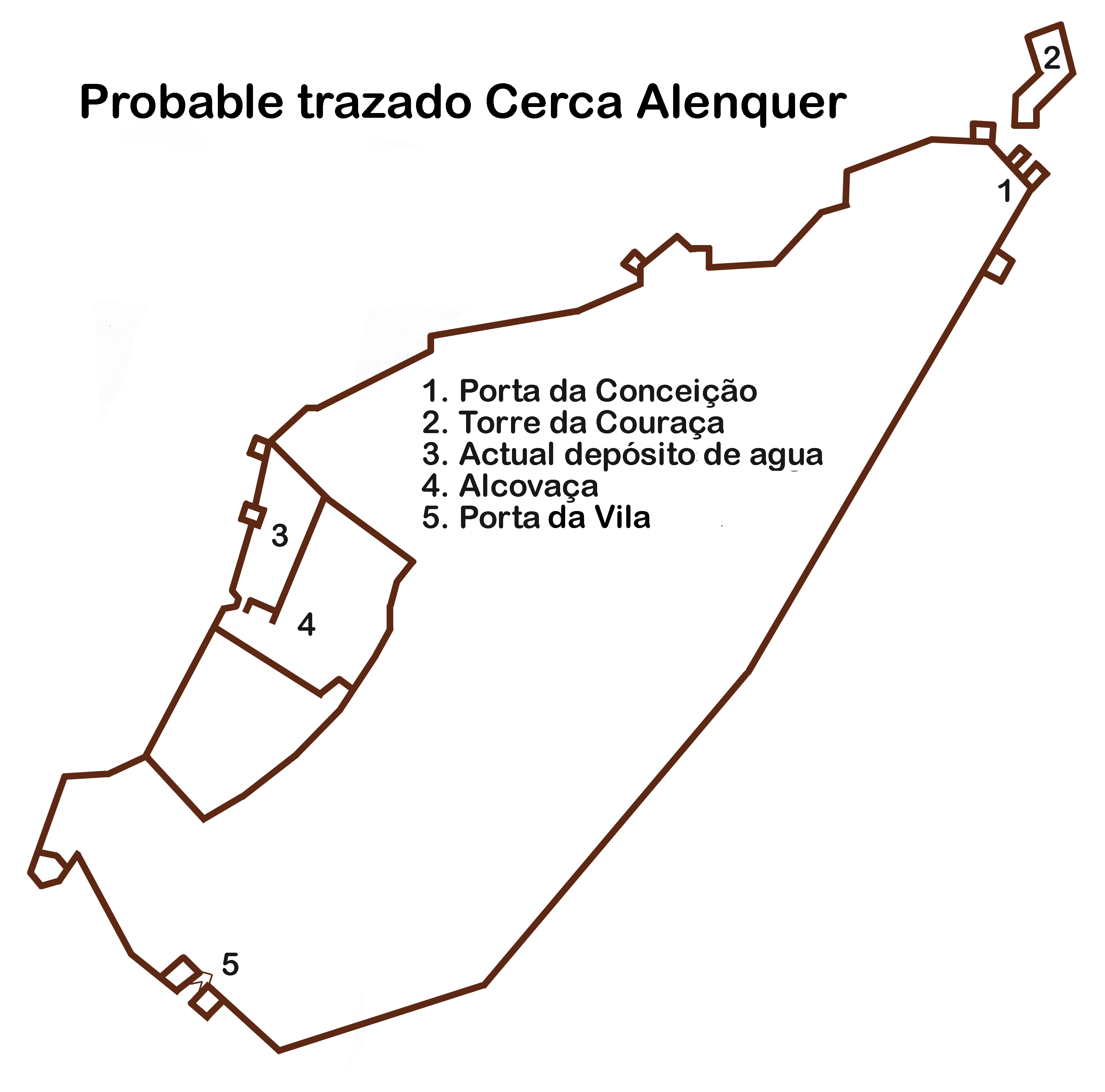 Castelo e cerca urbana de Alenquer – Torres, castillos y fortalezas