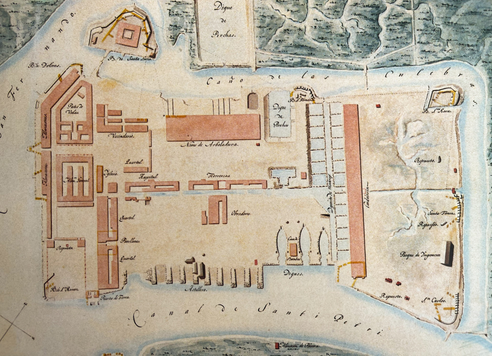 Defensas costa andaluza 177. Arsenal de la Carraca – Torres, castillos ...